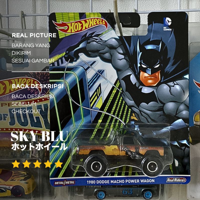 Jual HOT WHEELS 1980 DODGE MACHO POWER WAGON BATMAN (DC COMICS SERIES ...