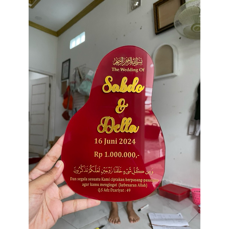 Jual Laser Cutting Akrilik Brush Bahan Mahar Aesthetic Model Labu ...