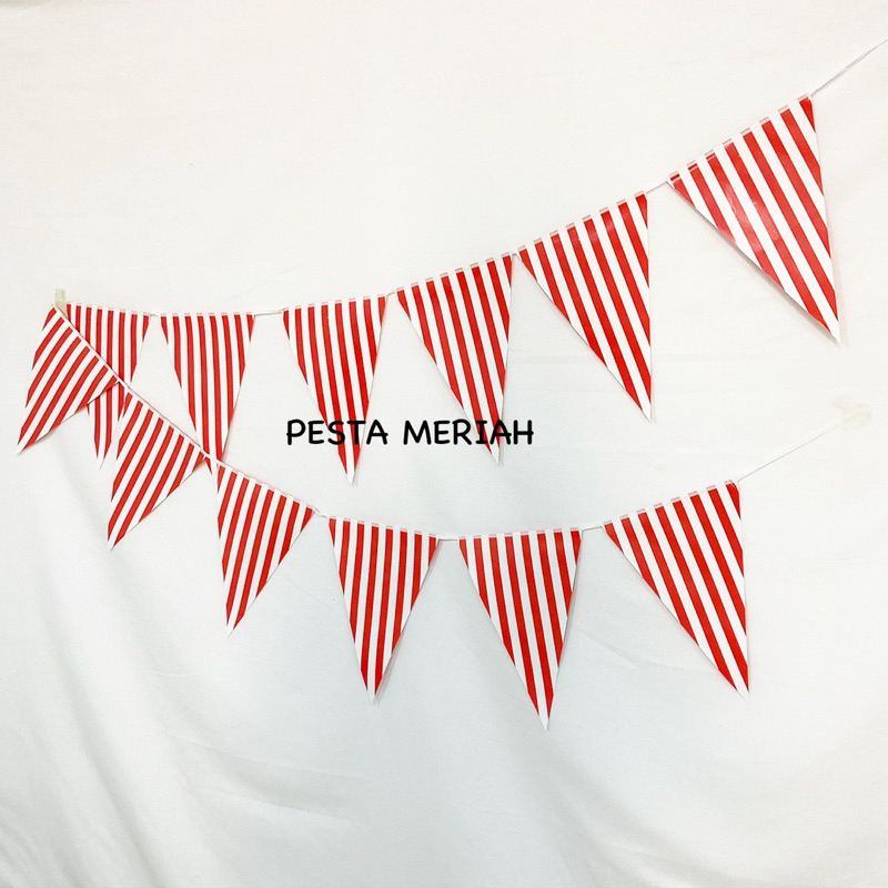 Jual NEW ARRIVAL!! BUNTING FLAG MERAH PUTIH / BANNER MERAH PUTIH ...