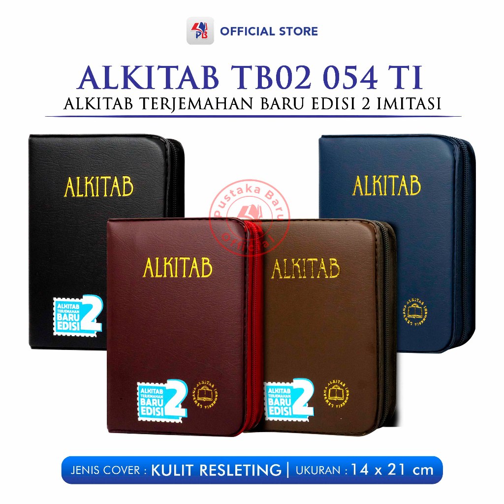 Jual Alkitab Kristen Terjemahan Baru TB2 054 TI Cover Kulit Resleting ... Jual Alkitab Kristen Terjemahan Baru TB2 054 TI Cover Kulit Resleting ...