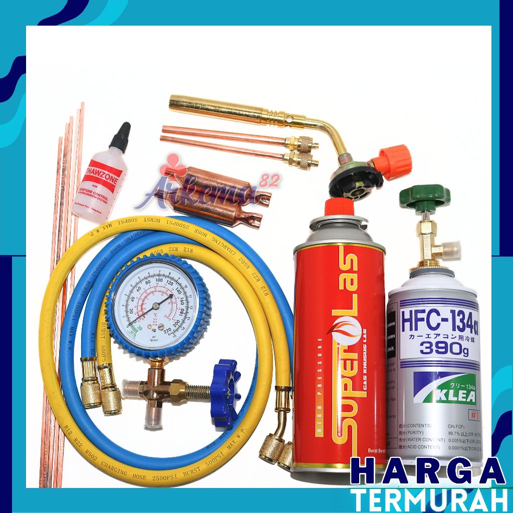 Jual PAKET LENGKAP FREON KULKAS SET | PERLENGKAPAN ISI ULANG FREON ...