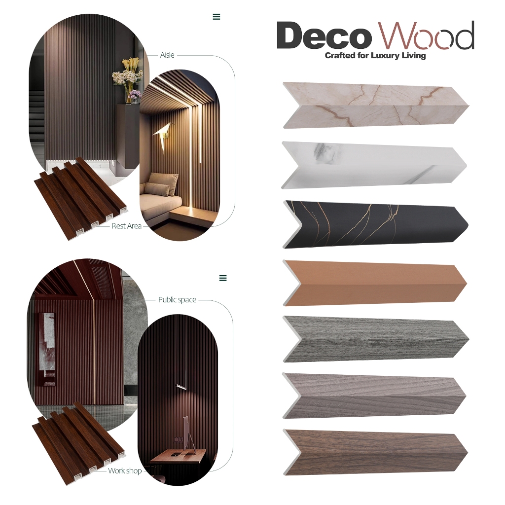 Jual RB Lis Siku Tutup WPC Wall Panel Corner Cover PVC Woodpanel ...