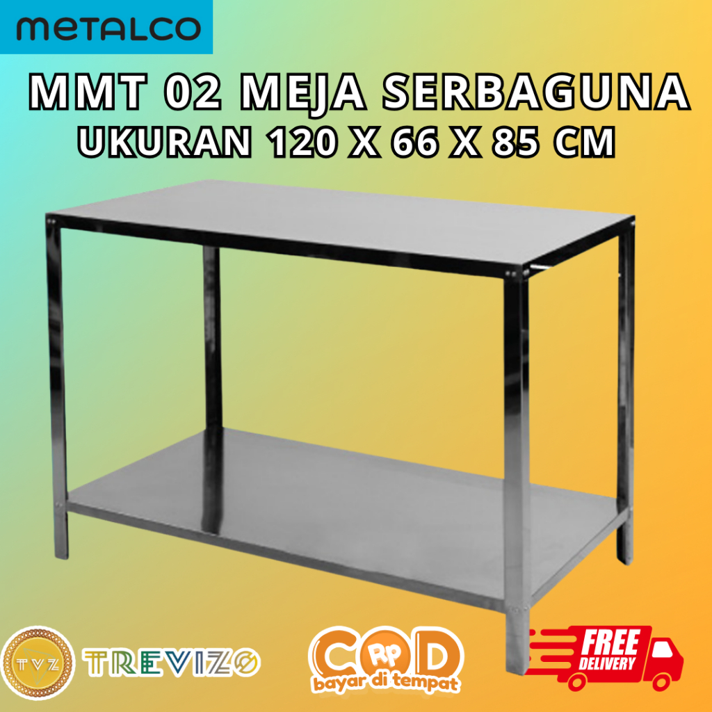 Jual Meja Dapur Stainless Panjang 1,2 Meter Meja Prepare Baking ...
