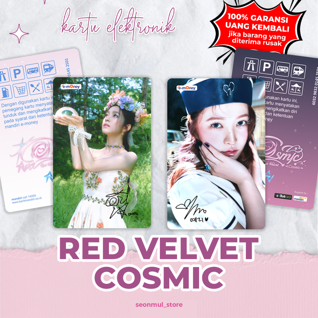 Jual EMONEY RED VELVET COSMIC / BRIZZI FLAZZ TAPCASH / RV COSMIC ALBUM ...