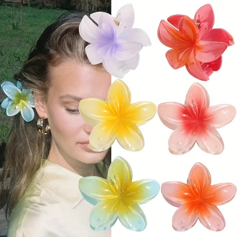 Jual 31 Gaya Jepit Rambut Bunga Kamboja Bali Flower Hair Clip Korean ...