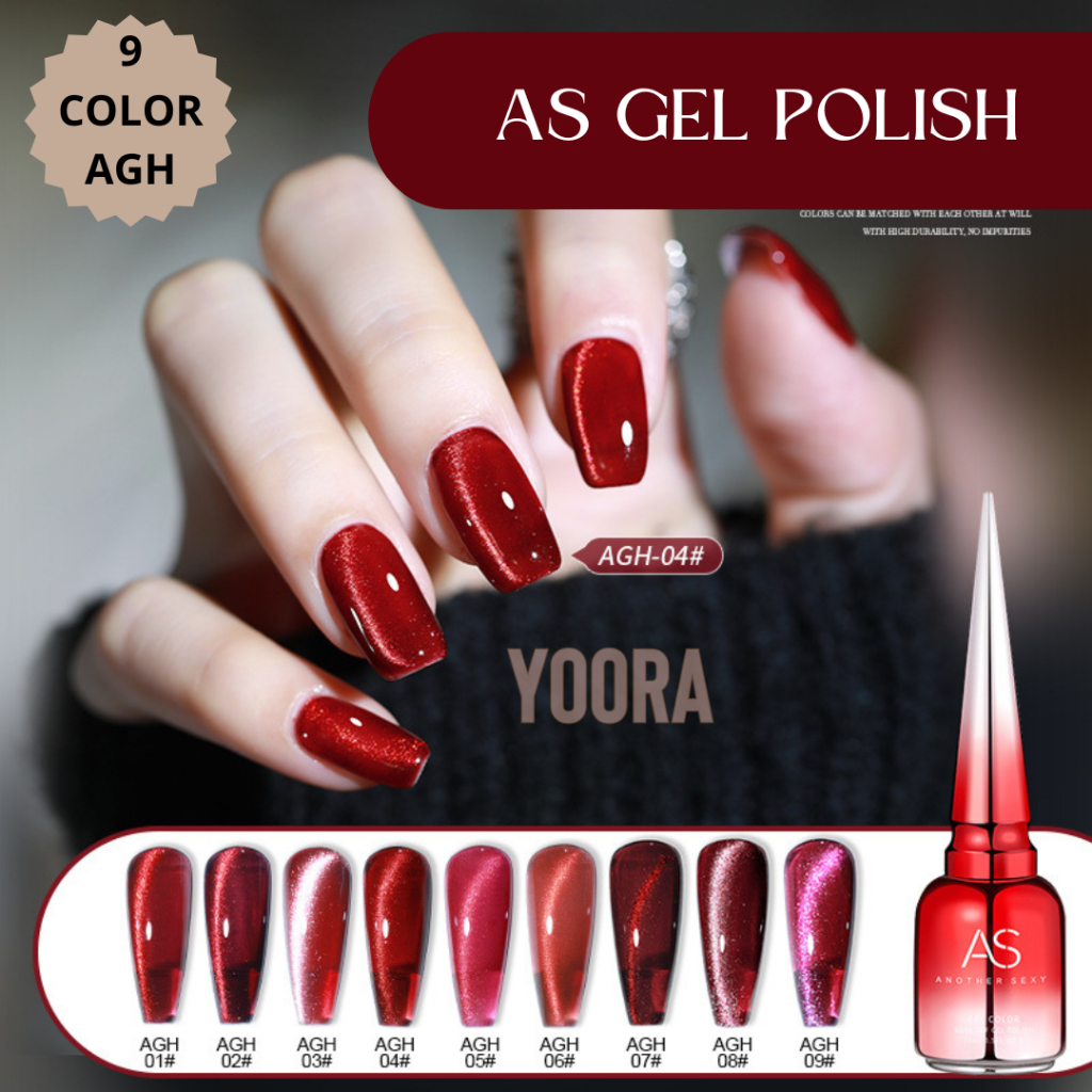 Jual AS GEL AGH RED RUBY CAT EYE GEL POLISH / KUTEK GEL ANOTHER SEXY ...