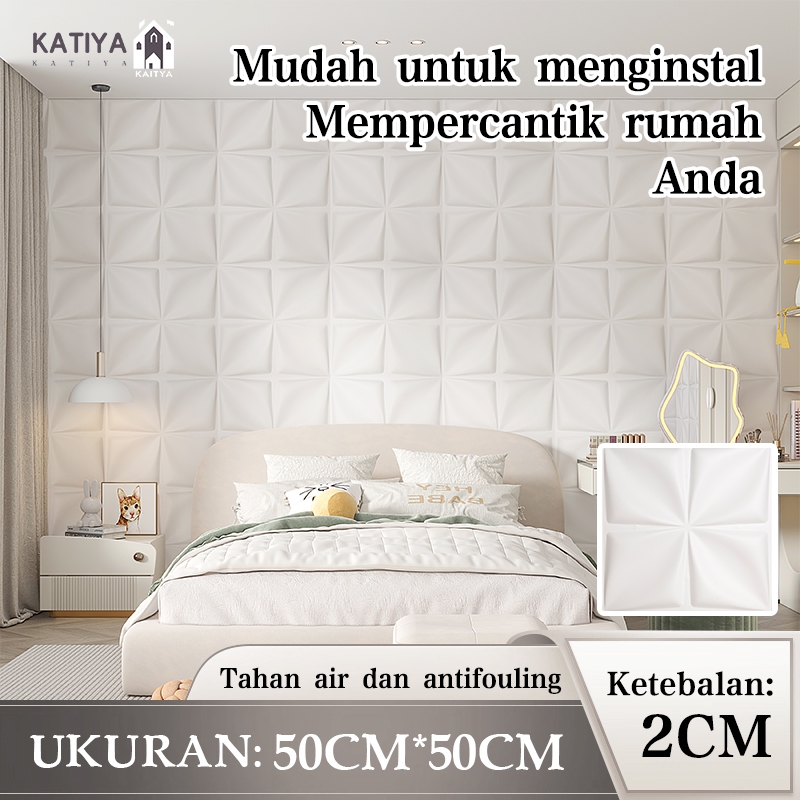 Jual 3D PVC Wall Panels: Cleanable and Embossed Design - Minimum Order ...