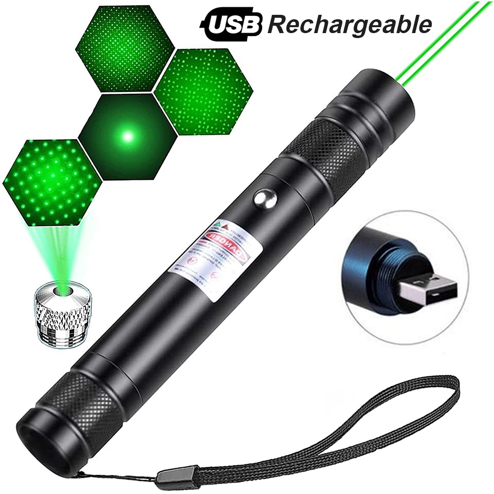 Jual 【Bisa COD】Laser Pointer Hijau Green Pointer Laser Cas USB ...