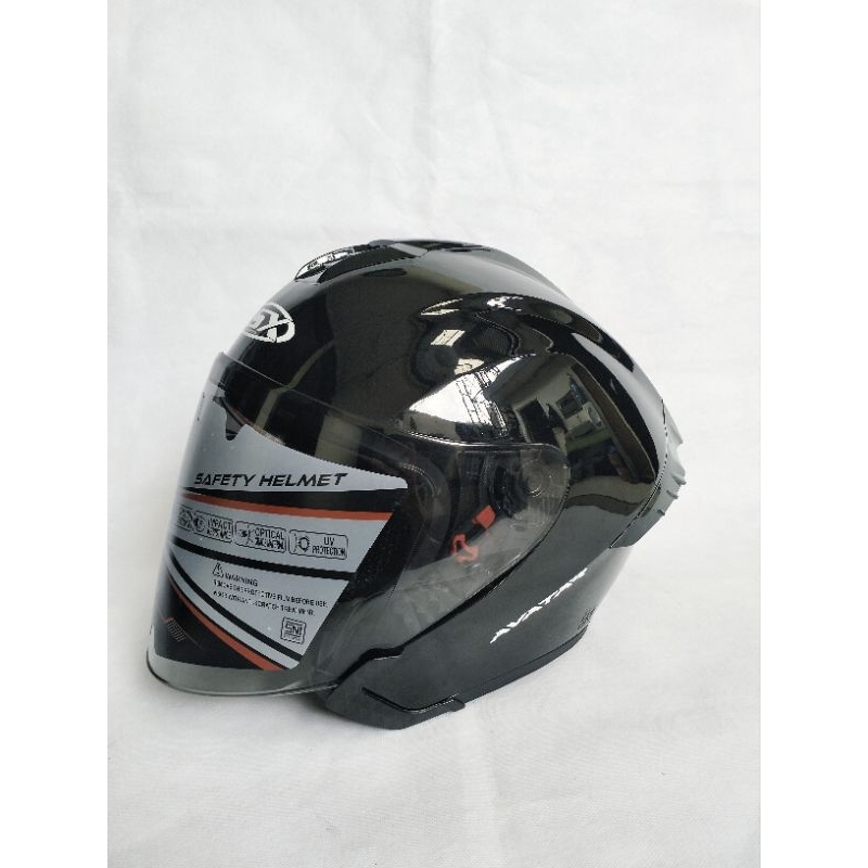 Jual Helm Nsx genesos avatar terbaru hitam metalik | Shopee Indonesia