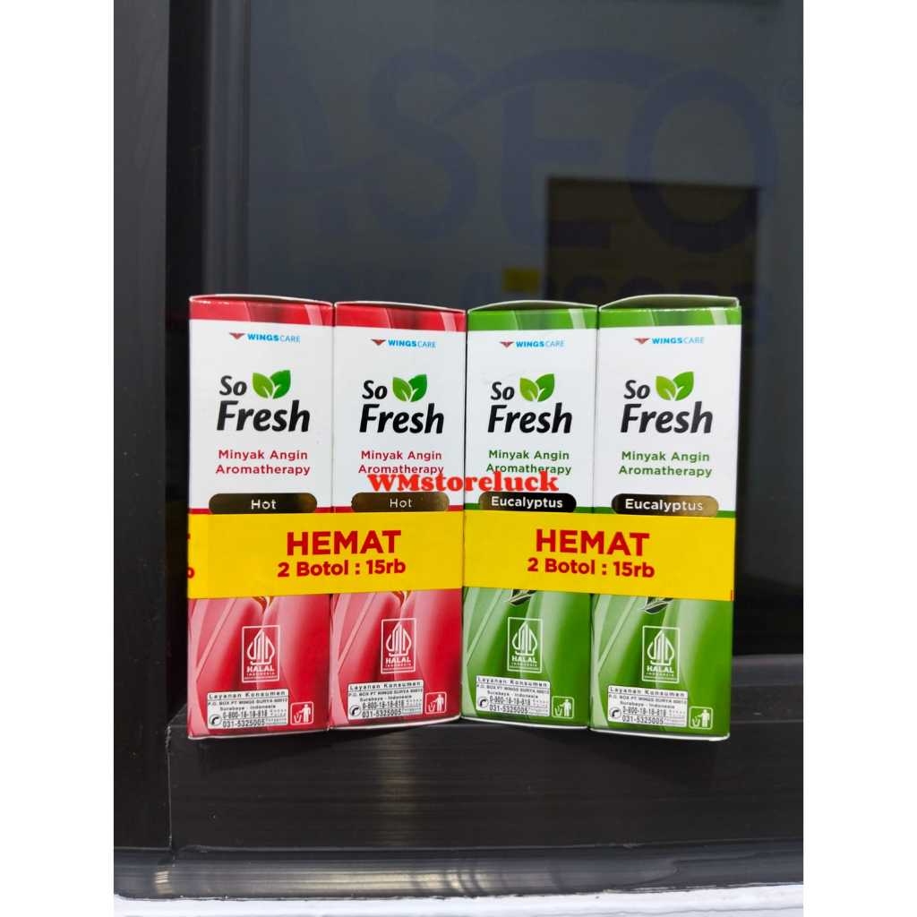 Jual SO FRESH minyak angin aromatherapy 10 mlx2botol/ sofresh 10ml isi ...