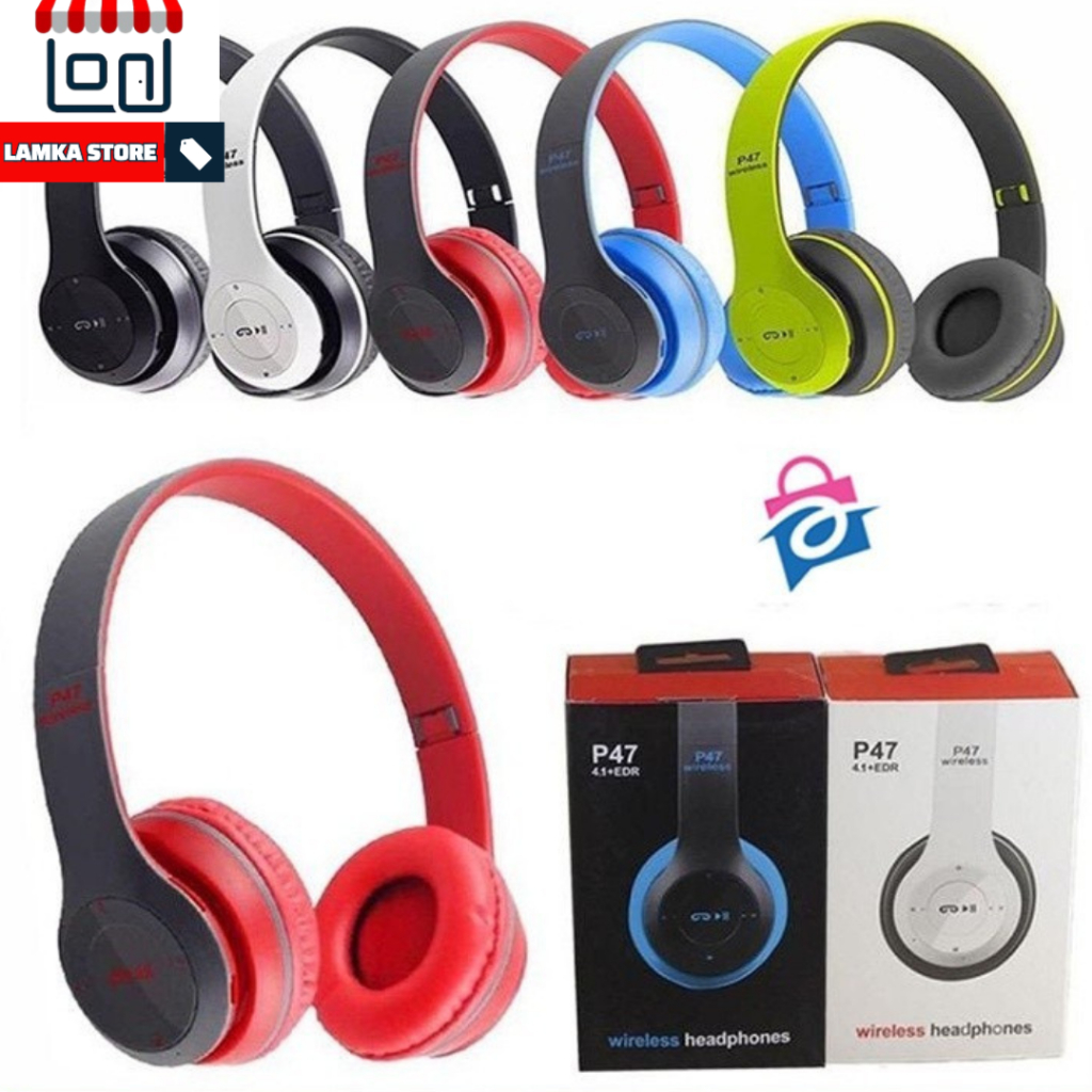 Jual HEADPHONE BLUETOOTH P47 Pro Pure Bass / Headset Bluetooth Gaming pugb for gamers Y08 ...