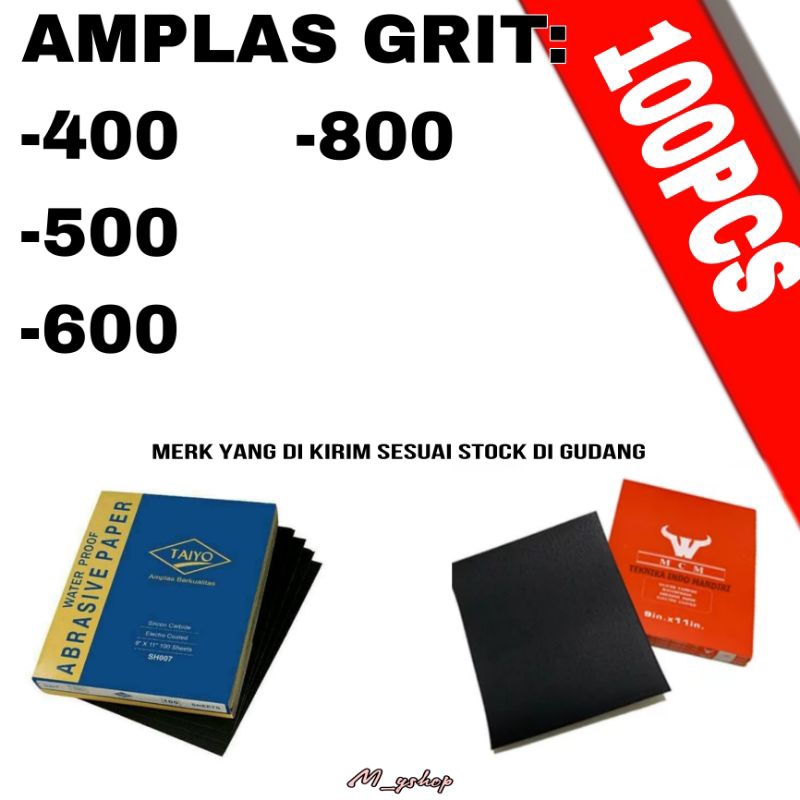 Jual 1 PACK amplas lembaran amplas grit 400 500 600 800 AMPLAS GOSOK ...
