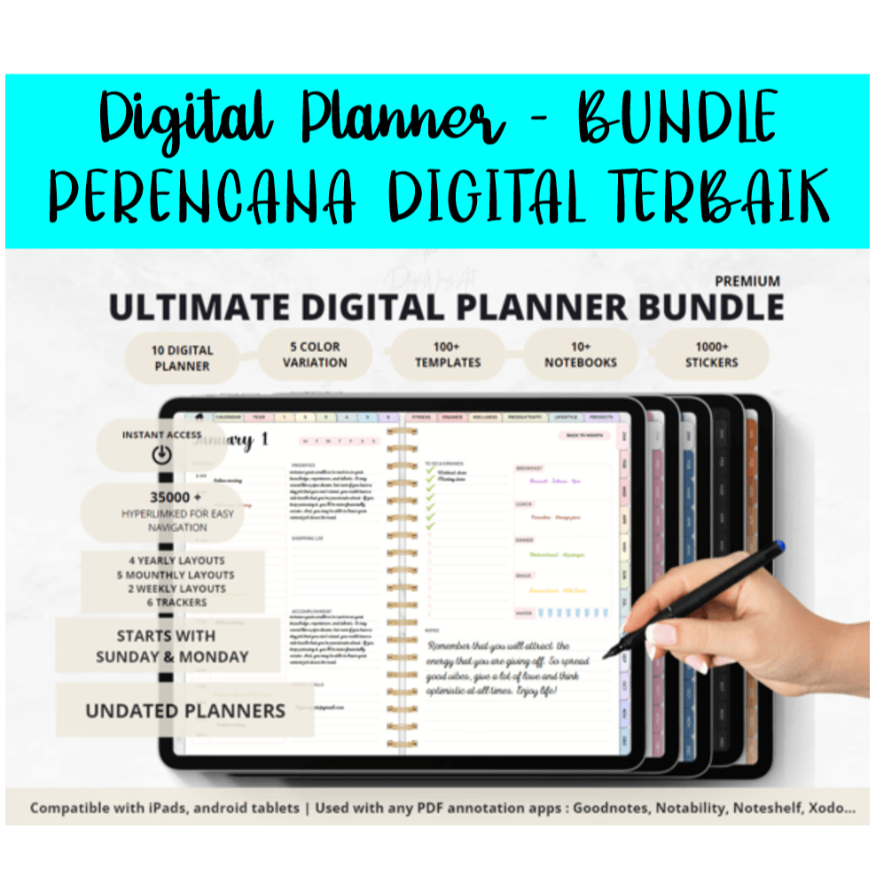 Jual Digital Planner - BUNDLE PERENCANA DIGITAL TERBAIK | Shopee Indonesia
