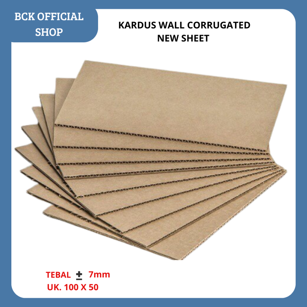Jual Kardus Premium New Sheet Double Wall Corrugated Kardus Lembaran ...