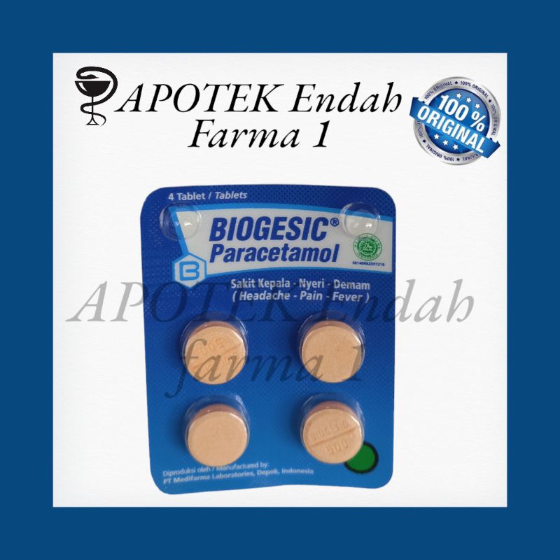 Jual BIOGESIC TABLET ISI 4 PERLEMBAR | Shopee Indonesia