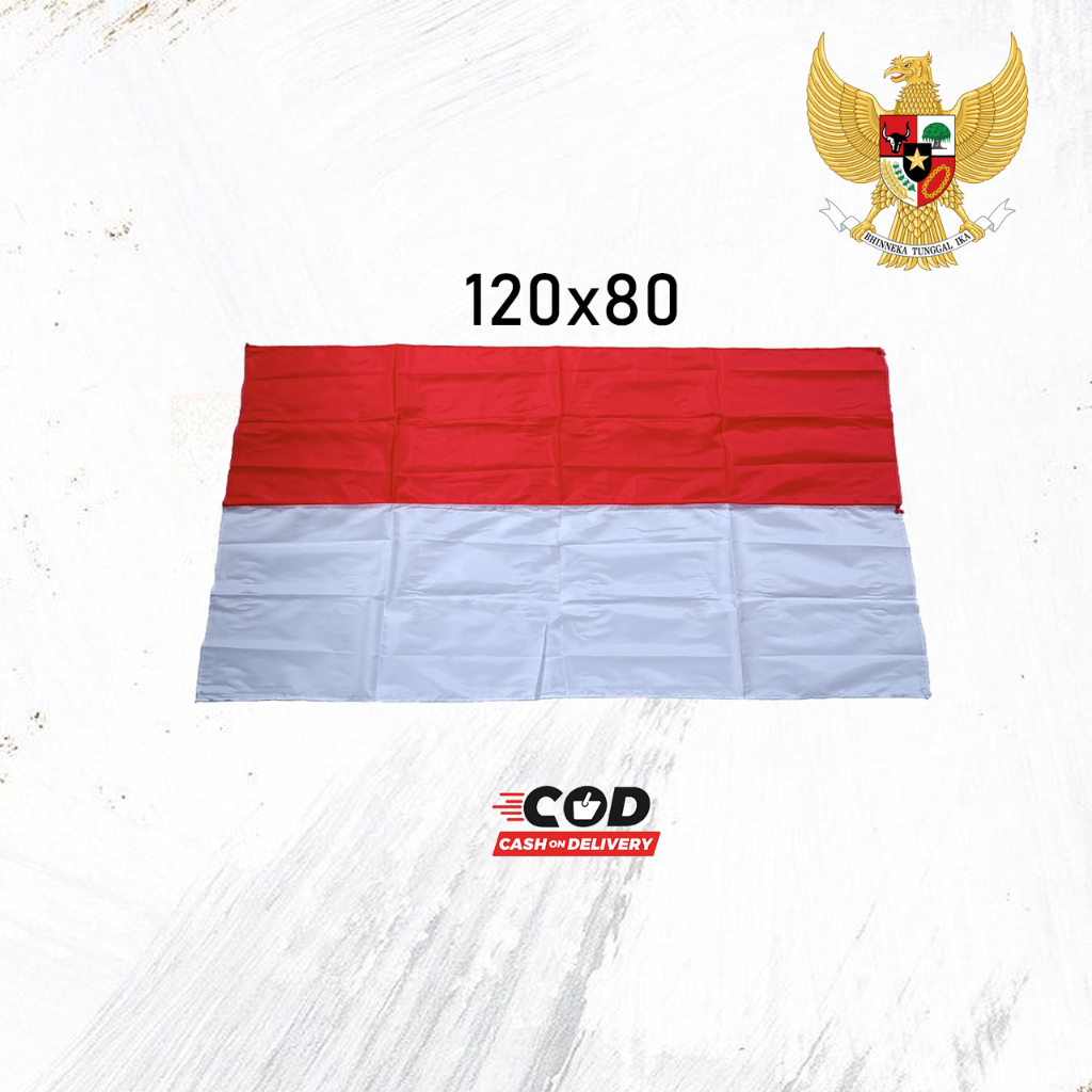 Jual Bendera merah putih ukuran 120x80,bendera Indonesia, | Shopee ...