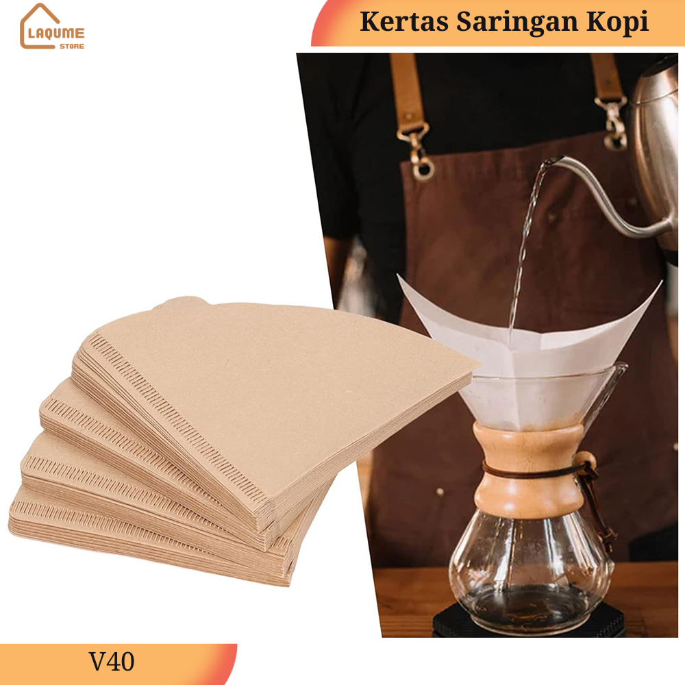 Jual Kertas Saringan Kopi Filter Paper V60 1-2 Cups 100 PCS | Shopee ...