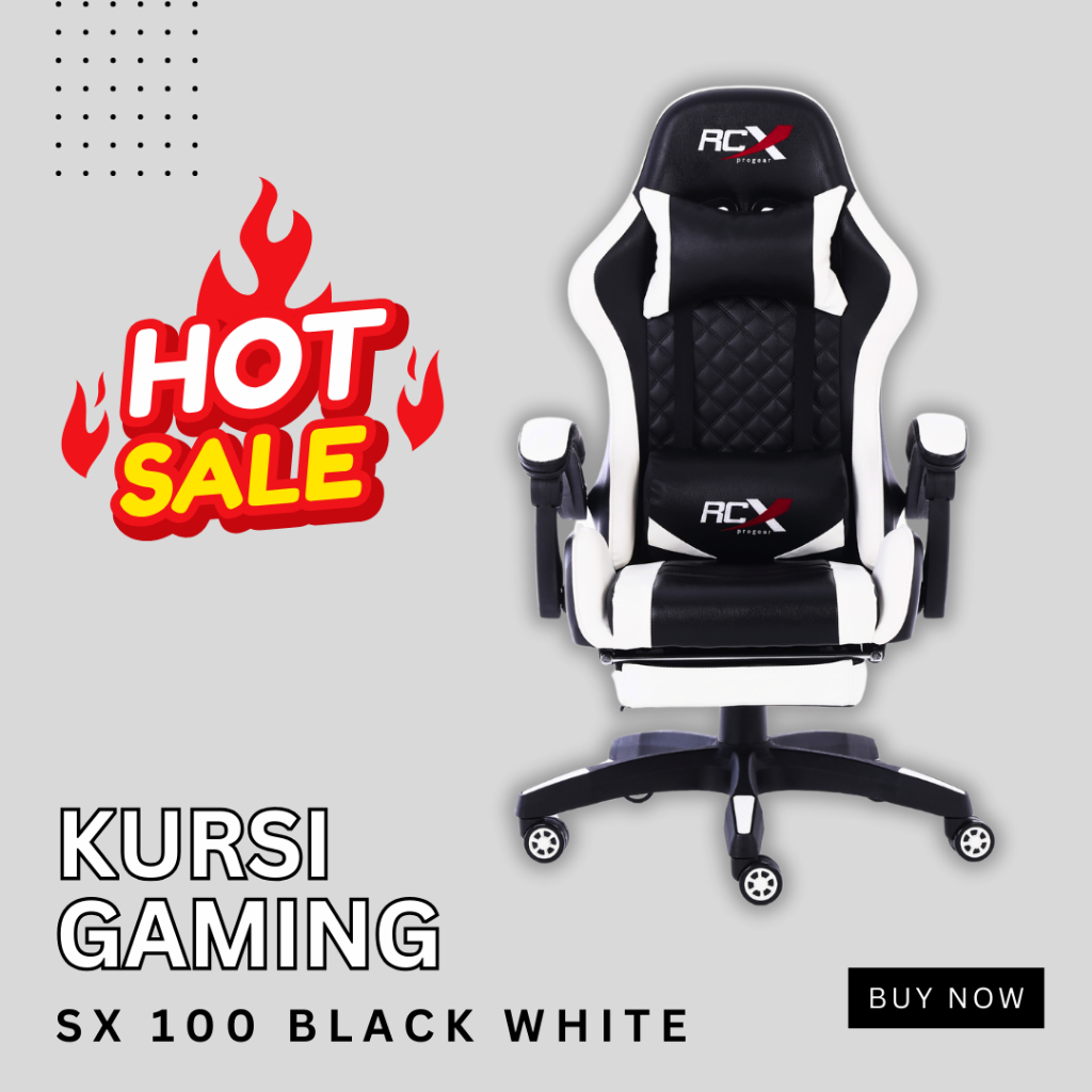 Jual Kursi Gaming RCX SX100 PUTIH - Kursi Komputer Kursi Kantor Nyaman ...