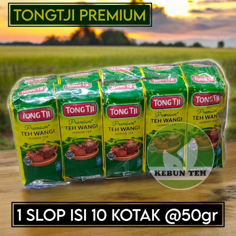 Jual TEH TONGTJI PREMIUM JASMINE 50gr x 10 1SLOP TONG JI TEH JUMBO SOLO | Shopee Indonesia