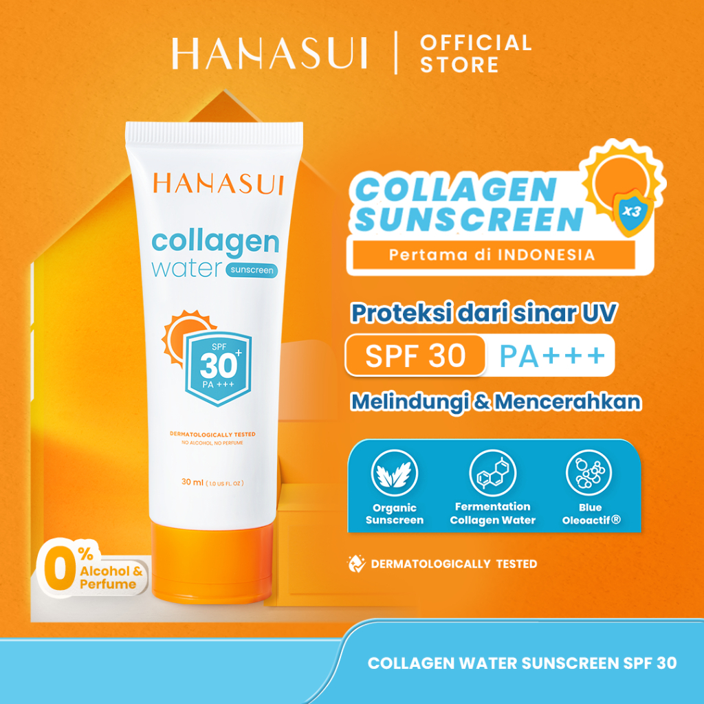 Jual Hanasui Collagen Sunscreen SPF 30 | Shopee Indonesia