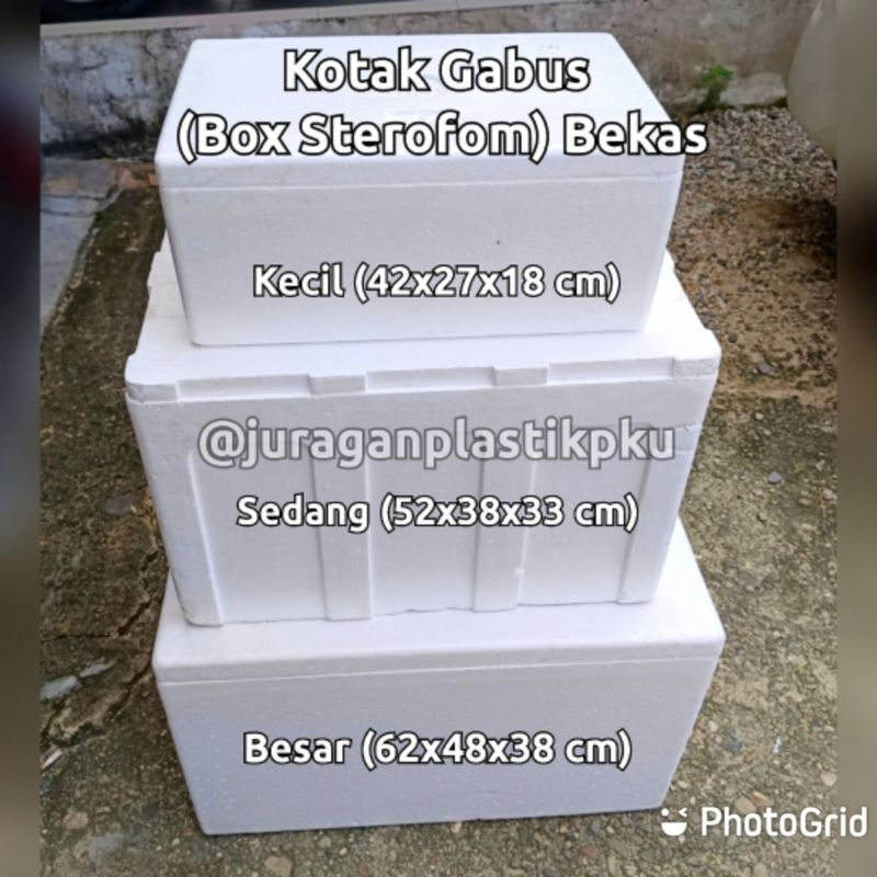 Jual Kotak Gabus Sterofom Bekas | Box Styrofoam Busa Tempat Es Frozen ...