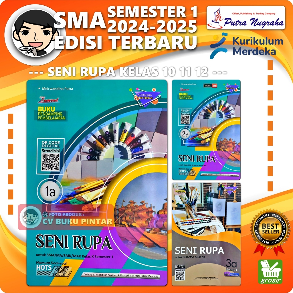 Jual LKS SENI RUPA SMA/ MA KELAS 10 11 12 SEMESTER 1 2024-2025 KURIKULUM MERDEKA | Zamrud PUTRA ...