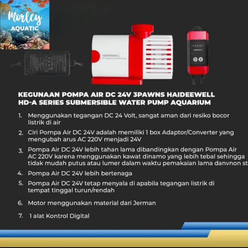 Jual POMPA AIR DC 24V 3PAWNS HAIDEEWELL HD-A SERIES SUBMERSIBLE WATER ...