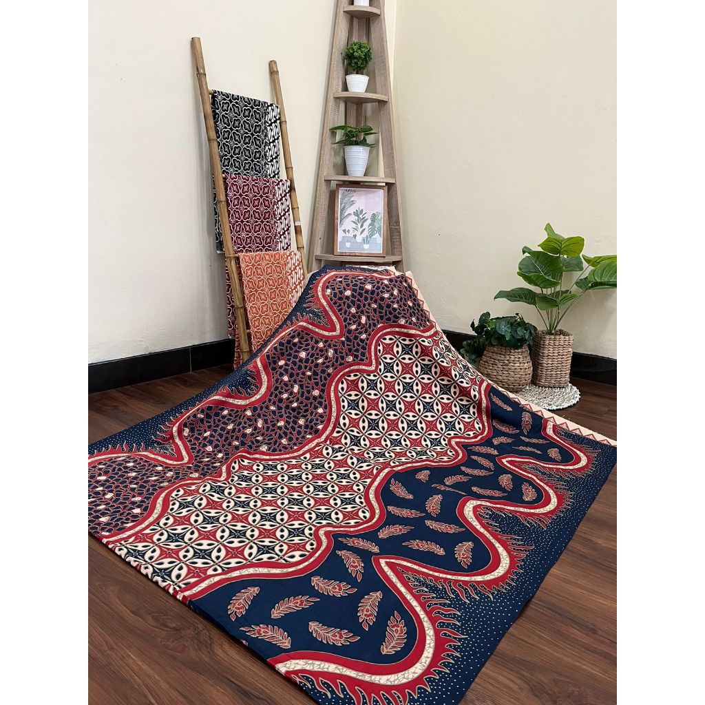 Jual Kain Batik SOLO motif galaran kawung daun | Shopee Indonesia