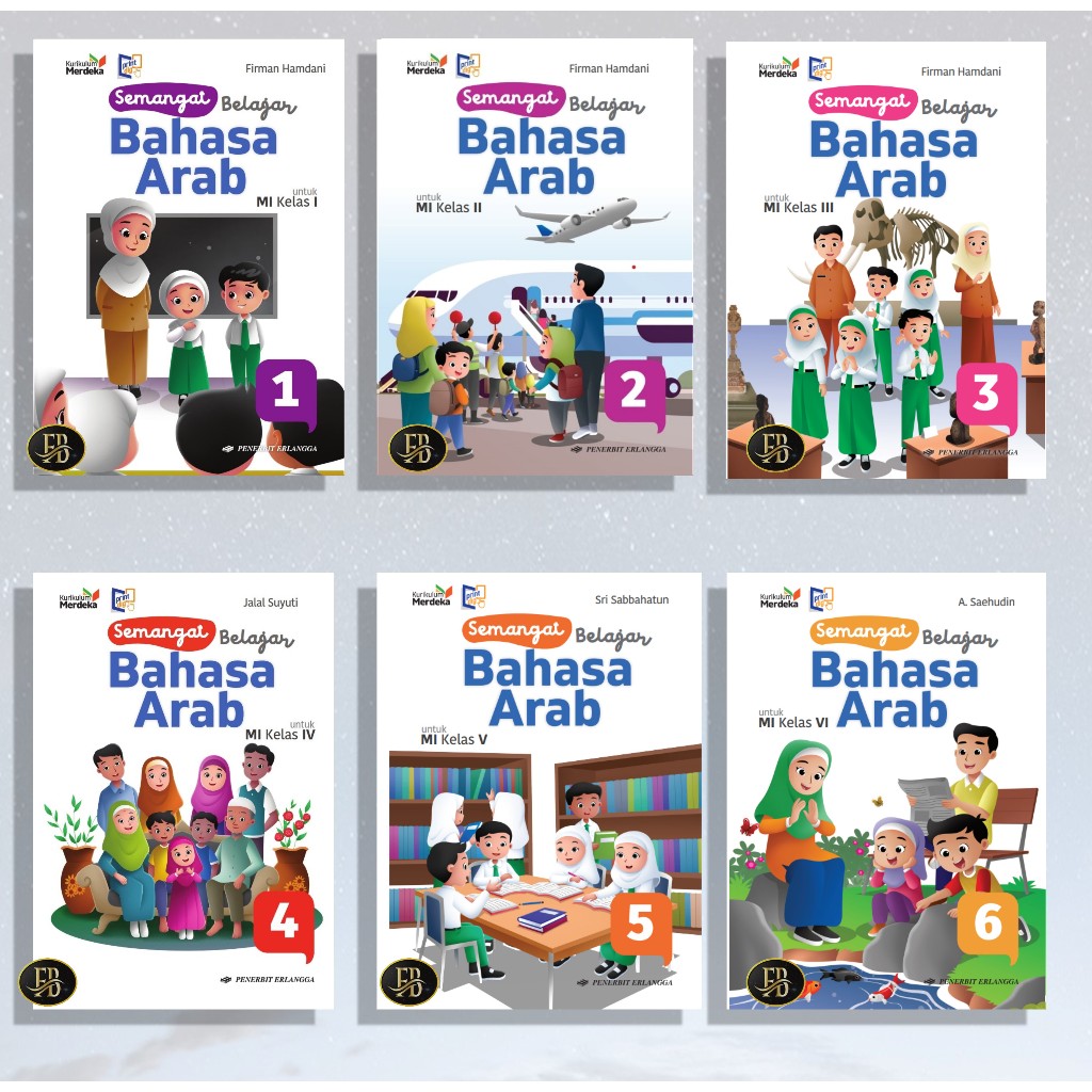Jual [Penerbit Erlangga] Semangat Belajar Bahasa Arab kelas 1,2,3,4,5,6 Kurikulum Merdeka ...