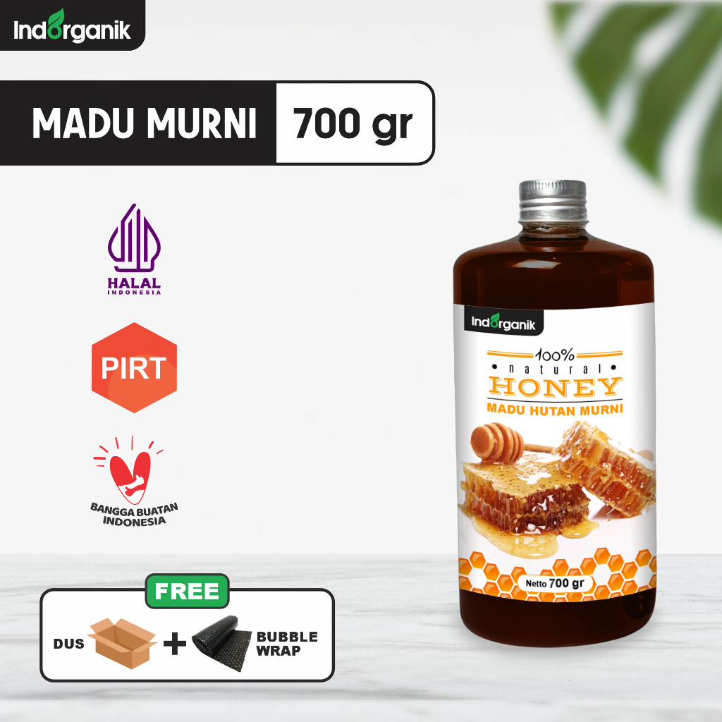 Jual INDORGANIK MADU HUTAN MURNI 700GR - MADU HUTAN ASLI 100% TANPA ...