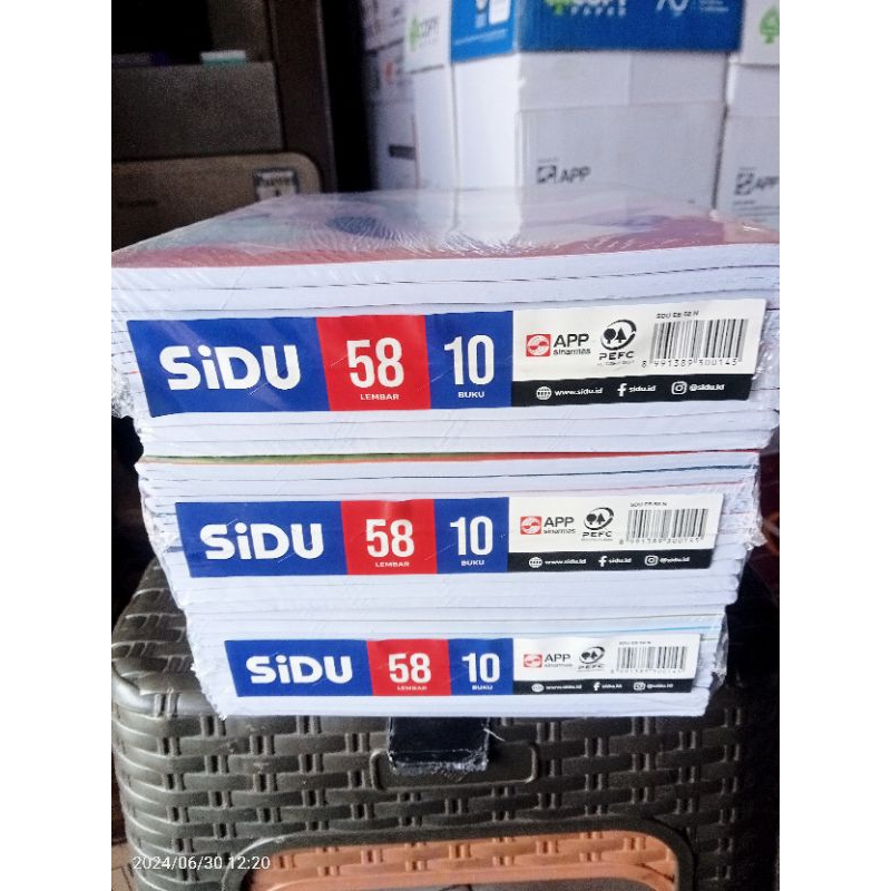 Jual buku tulis sidu 58 lembar 1 pack isi 10 buku | Shopee Indonesia