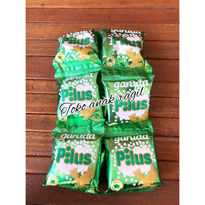 Jual Pilus garuda rasa rumput laut 1 renceng isi 10 sachet | Shopee ...