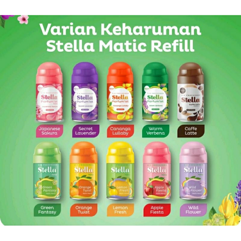Jual Stella Home Isi Ulang Refil 225ml Pengharum ruangan Refill Matic ...