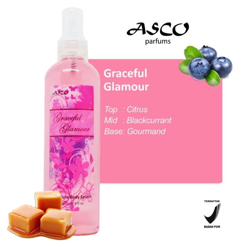 Jual Asco Body Splash / Graceful Glamour 240ml / Asco Body Mist ...