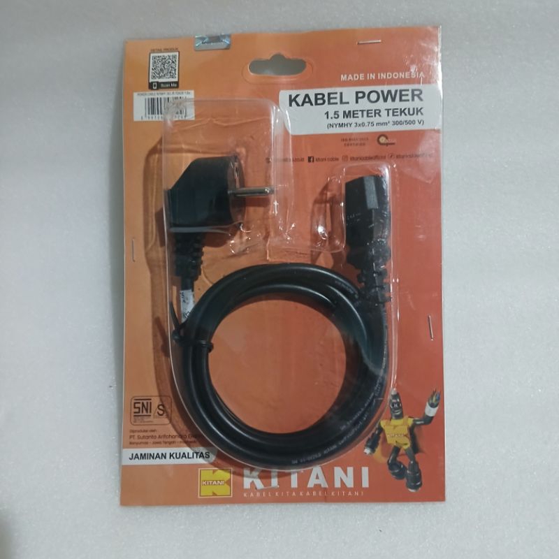 Jual KITANI kabel power CPU / kabel Power AC ,nymhy 3x0,75mm , 1,5 ...