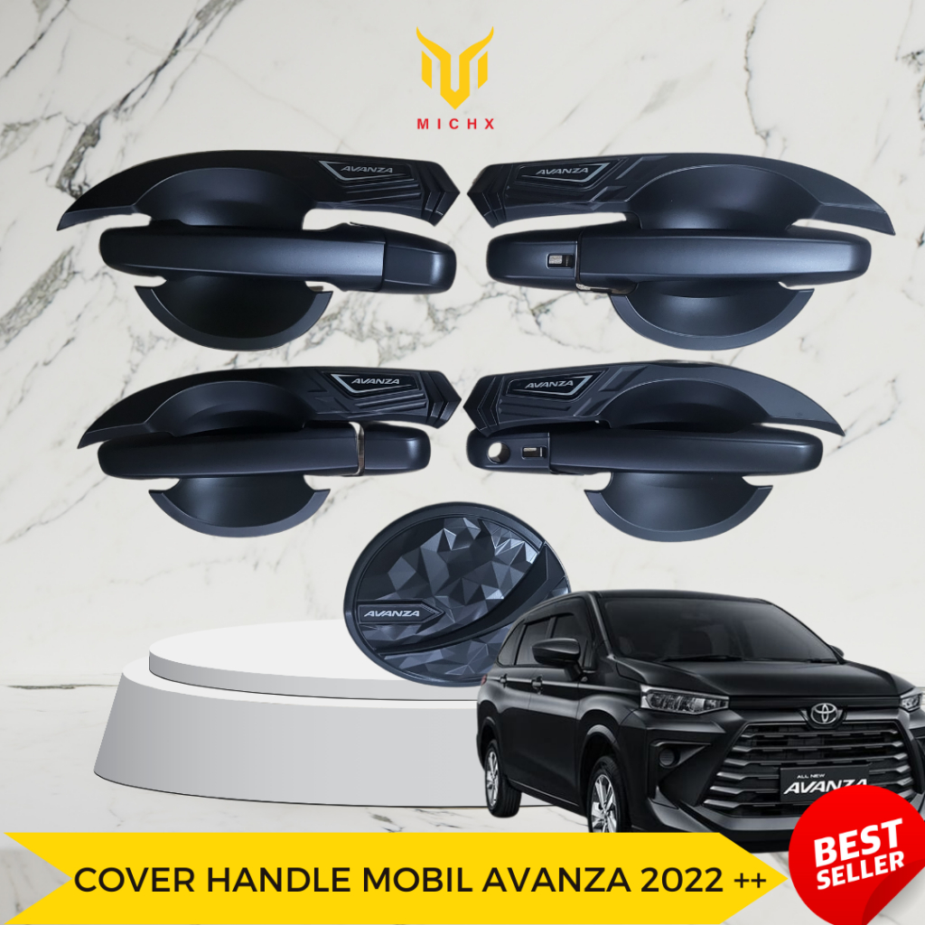 Jual Paket Cover handle dan tank all new avanza 2022-2024 elegant hitam | Shopee Indonesia