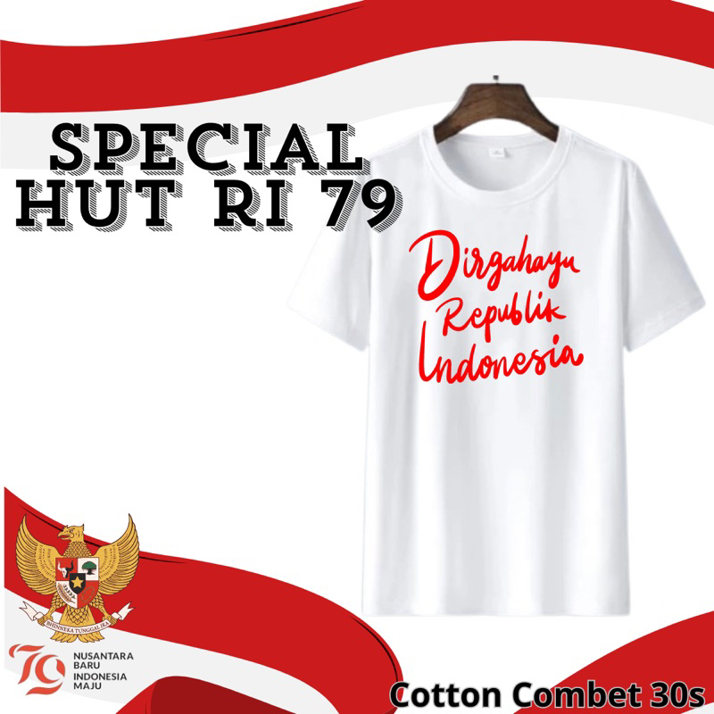 Jual KAOS 17 AGUSTUS DIRGAHAYU INDONESIA 2024 | Shopee Indonesia