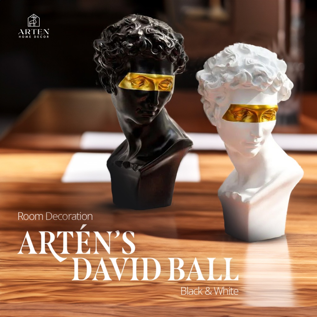 Jual Arten - Dekorasi Ruangan David Hitam & Putih | Karakter Yunani ...