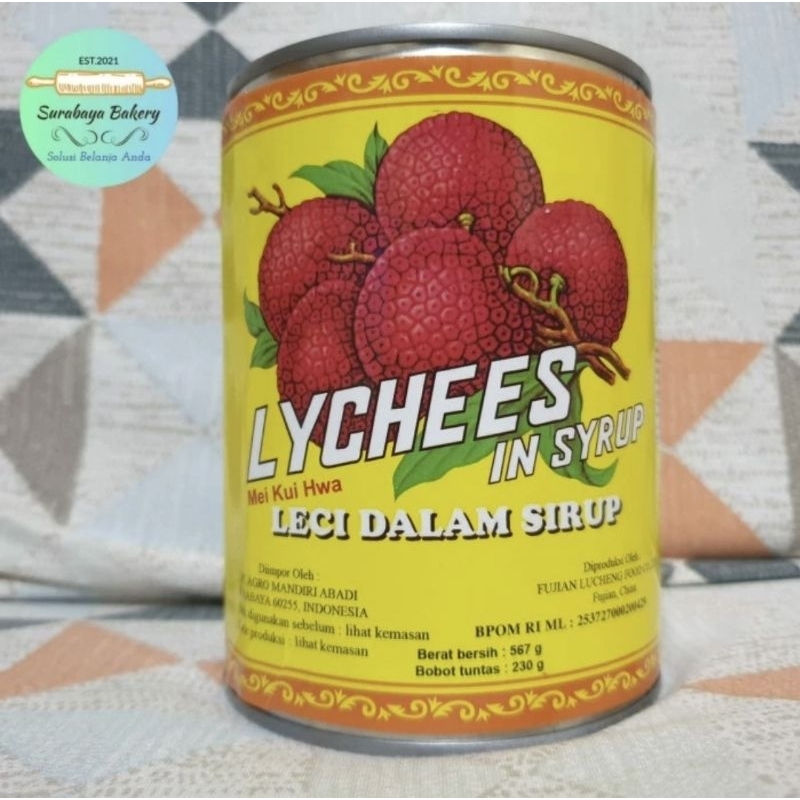 Jual Leci Kaleng/Lychees in Syrup Mei Kui Hwa 567Gr | Shopee Indonesia