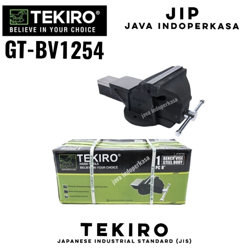 Jual TEKIRO GT-BV1254 BENCH VISE 8 INCH / CATOK MEJA / RAGUM / TANGGEM ...
