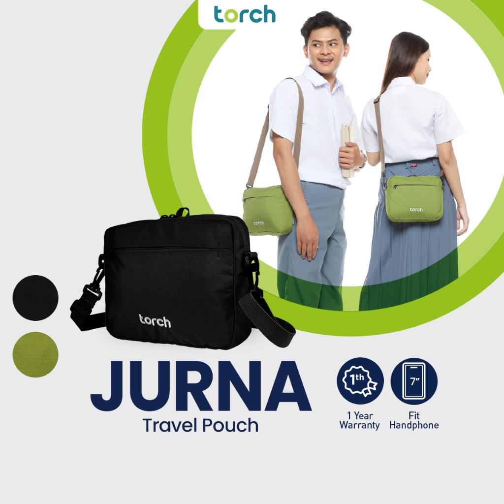 Jual TORCH Jurna Tas Selempang Wanita Pria Unisex Minimalis Anti Air ...