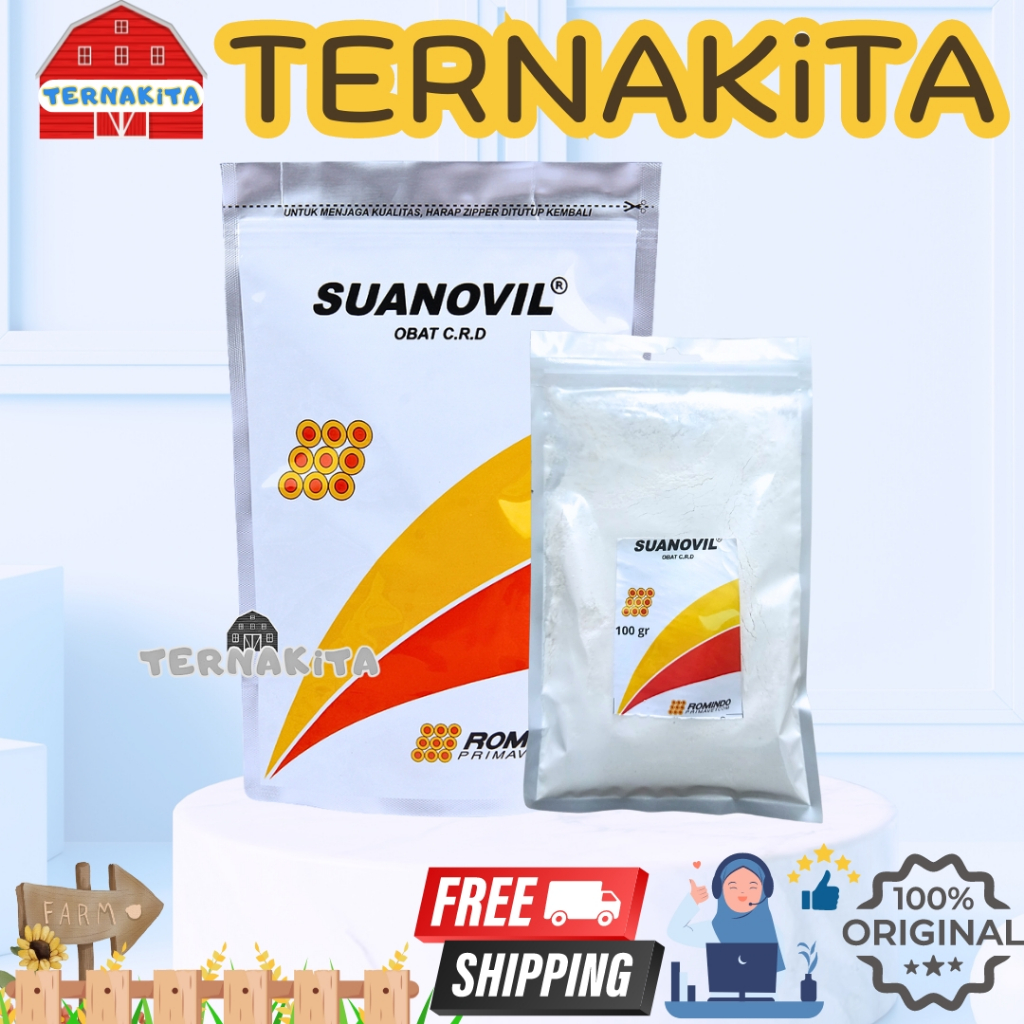 Jual SUANOVIL 1 kg - Obat Terampuh CRD Ngorok Cekres Penyakit Bakterial ...