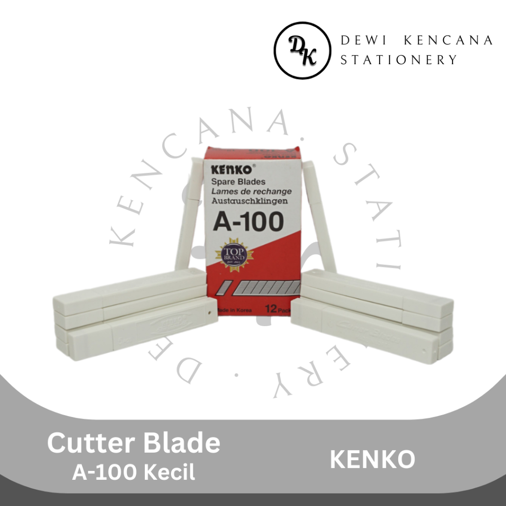 Jual Cutter Blade Kecil Mata Pisau Isi Cutter Kenko A-100 | Shopee ...