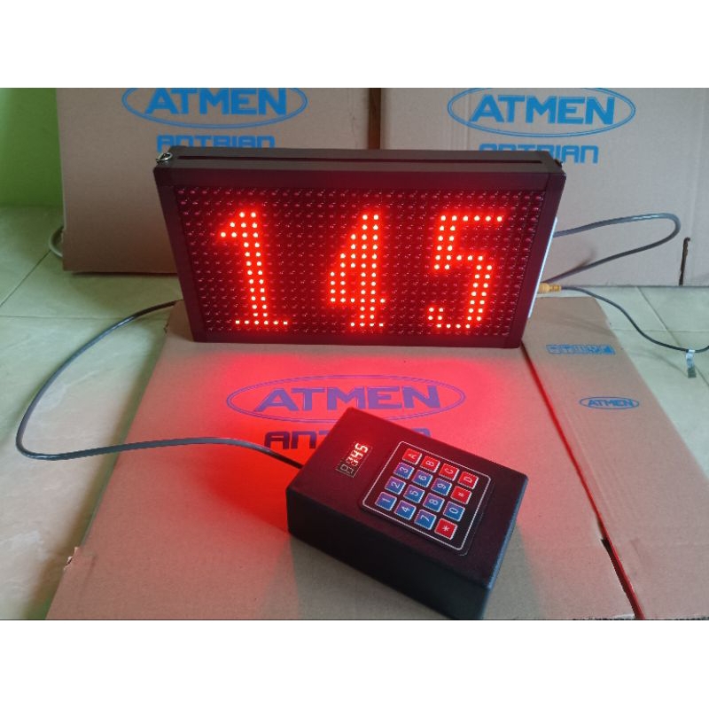 Jual Mesin antrian 1 loket tombol angka | Shopee Indonesia