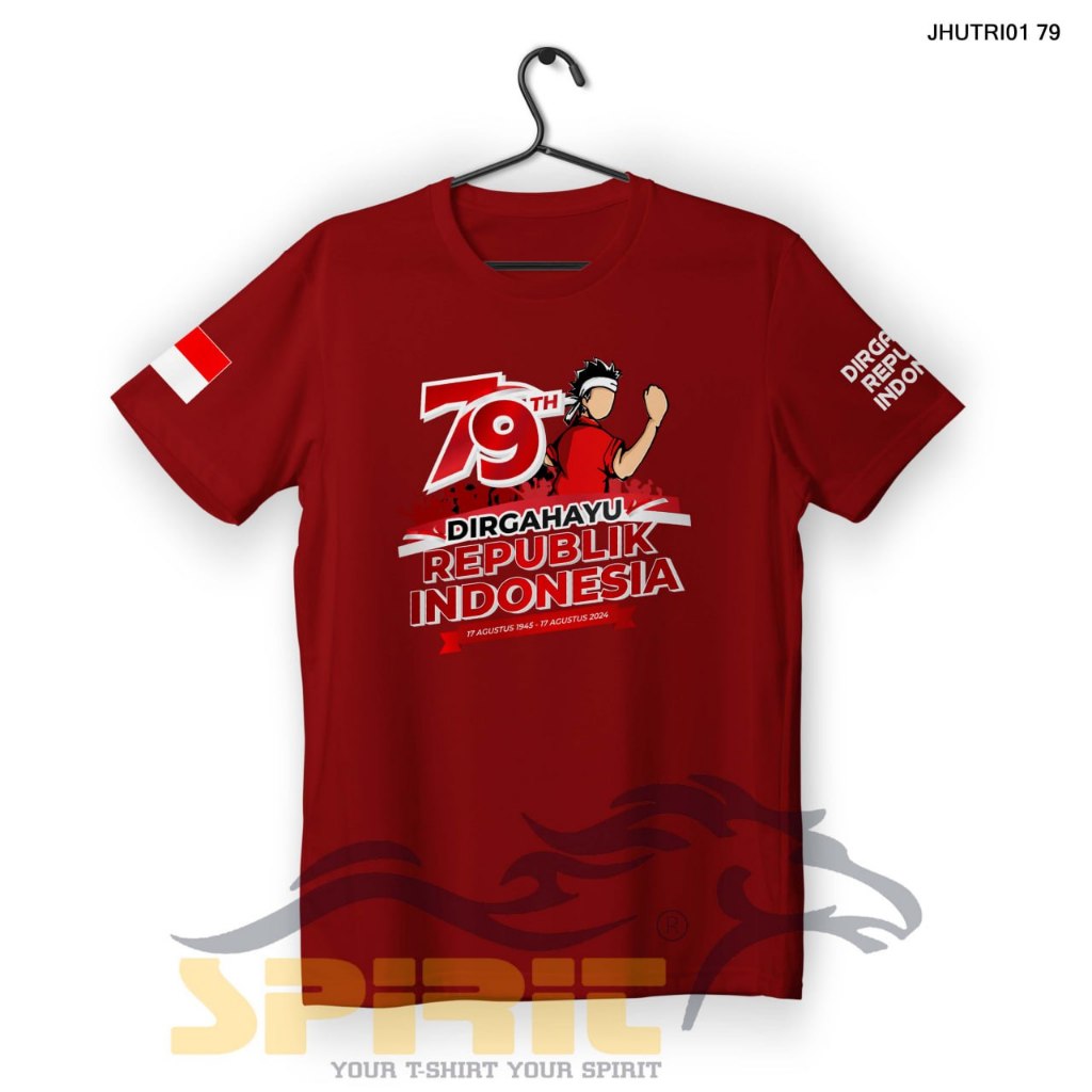 Jual Kaos 17 Agustus 2024 Kaos HUT RI ke 79 Kaos Dirgahayu Republik Indonesia Baju Agustusan ...