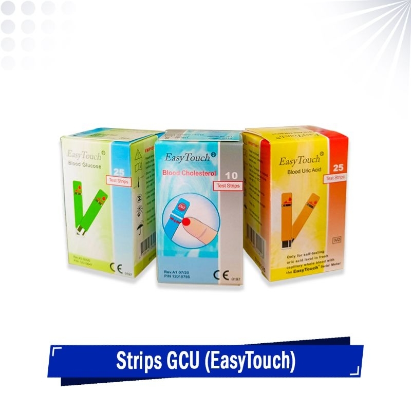 Jual Strip Cek 3in1 Easy Touch Tes Stik Gula Darah Kolesterol Asam Urat ...