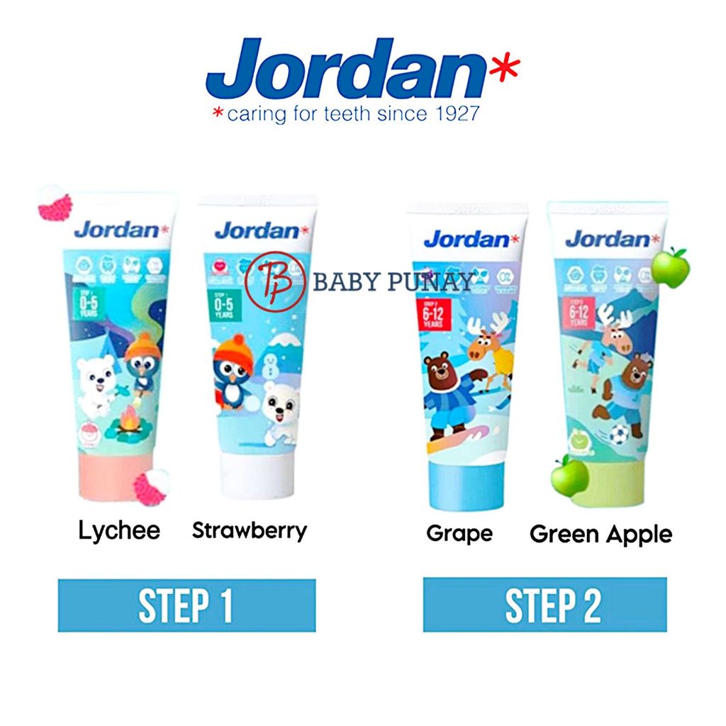 Jual JORDAN TOOTHPASTE PASTA GIGI ODOL ANAK STEP 1 / USIA 0-5 TAHUN ...