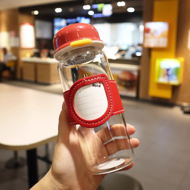 Jual Botol Minum Kaca Estetik/Botol Kaca Susu/Glass Bottle/Botol Minum ...