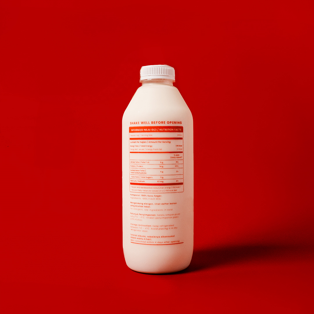 Jual Susu Murni Pasteurisasi Indigo Dairy | Fresh Milk 1 Liter / 1000 ...