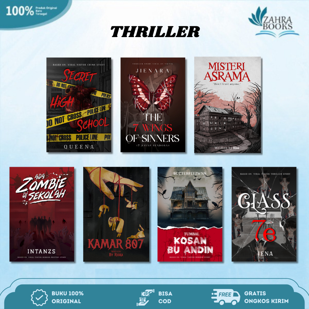 Jual Novel Thriller Misteri Best Seller || Screet High School, Class 7e ...